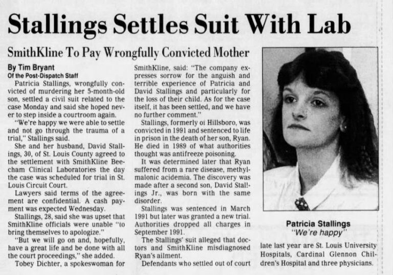Patricia Stallings & the death of Ryan Stallings – A True Crime Podcast